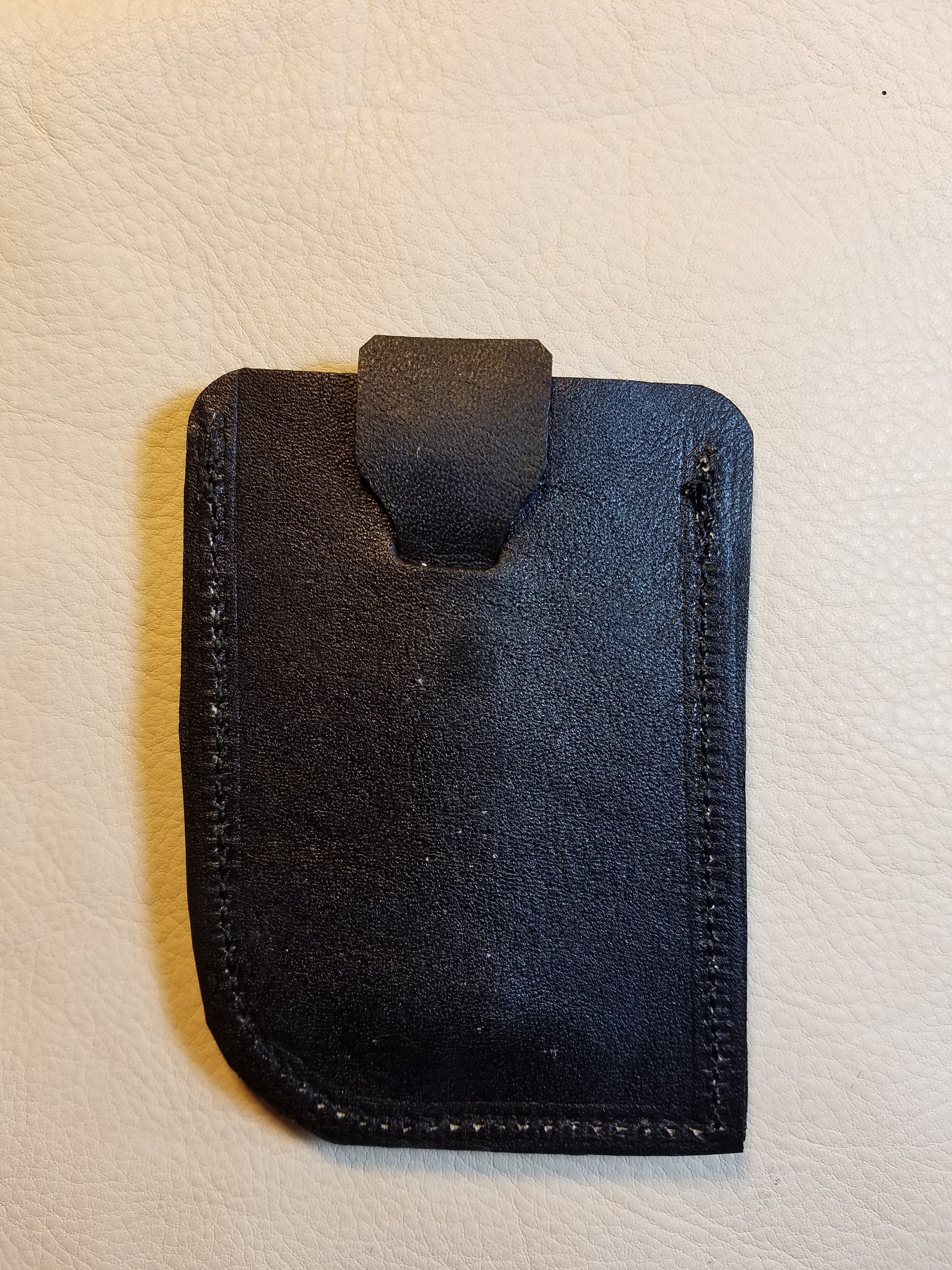 Men's Leather Pull Tab Card Wallet, Slim Leather Billfold - Etsy