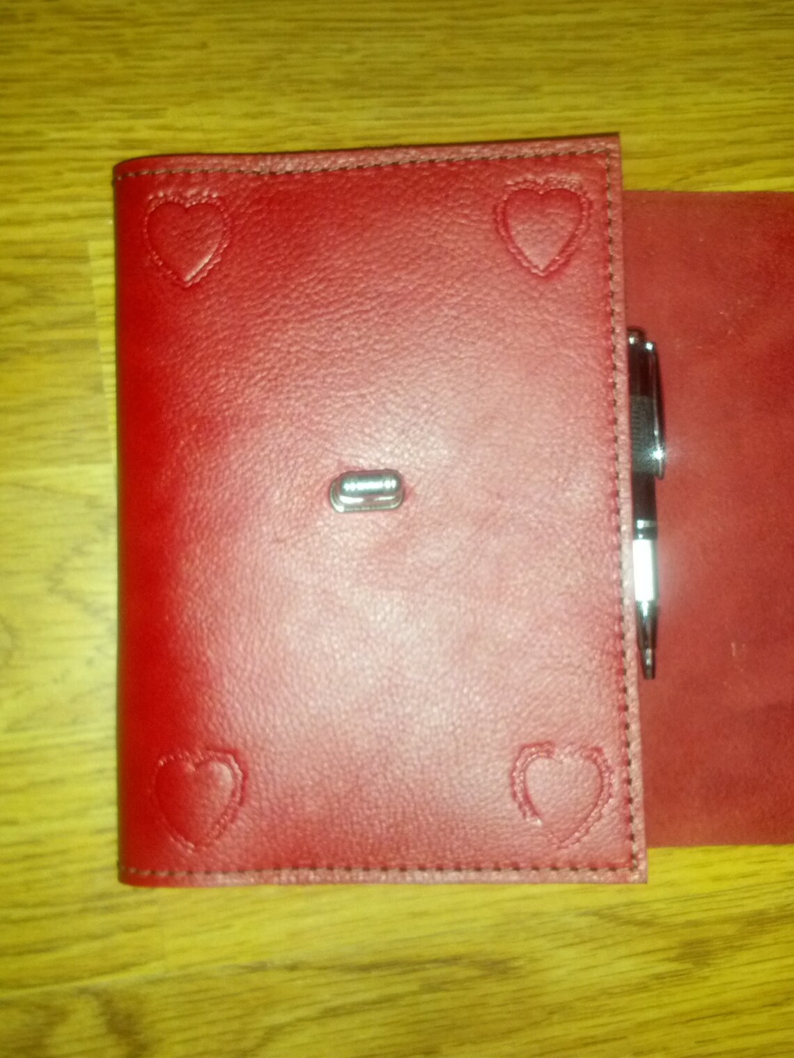 Heart Leather Refillable Journal With Heart Accents - Etsy