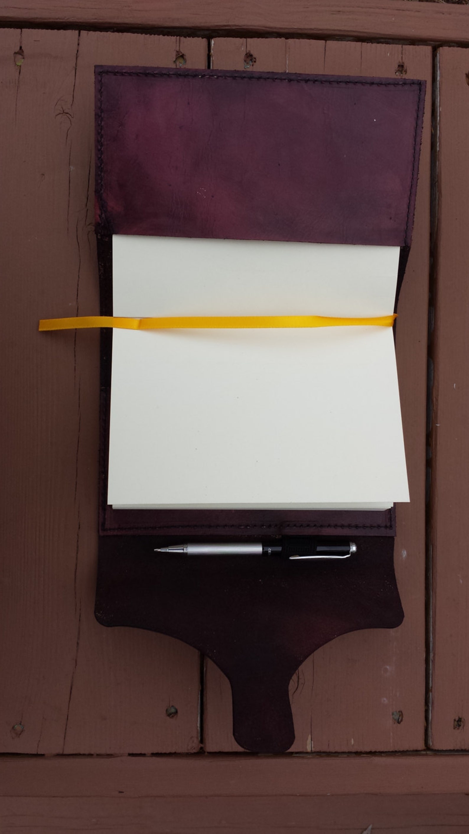 Tongue and Loop Refillable Leather Journal - Etsy