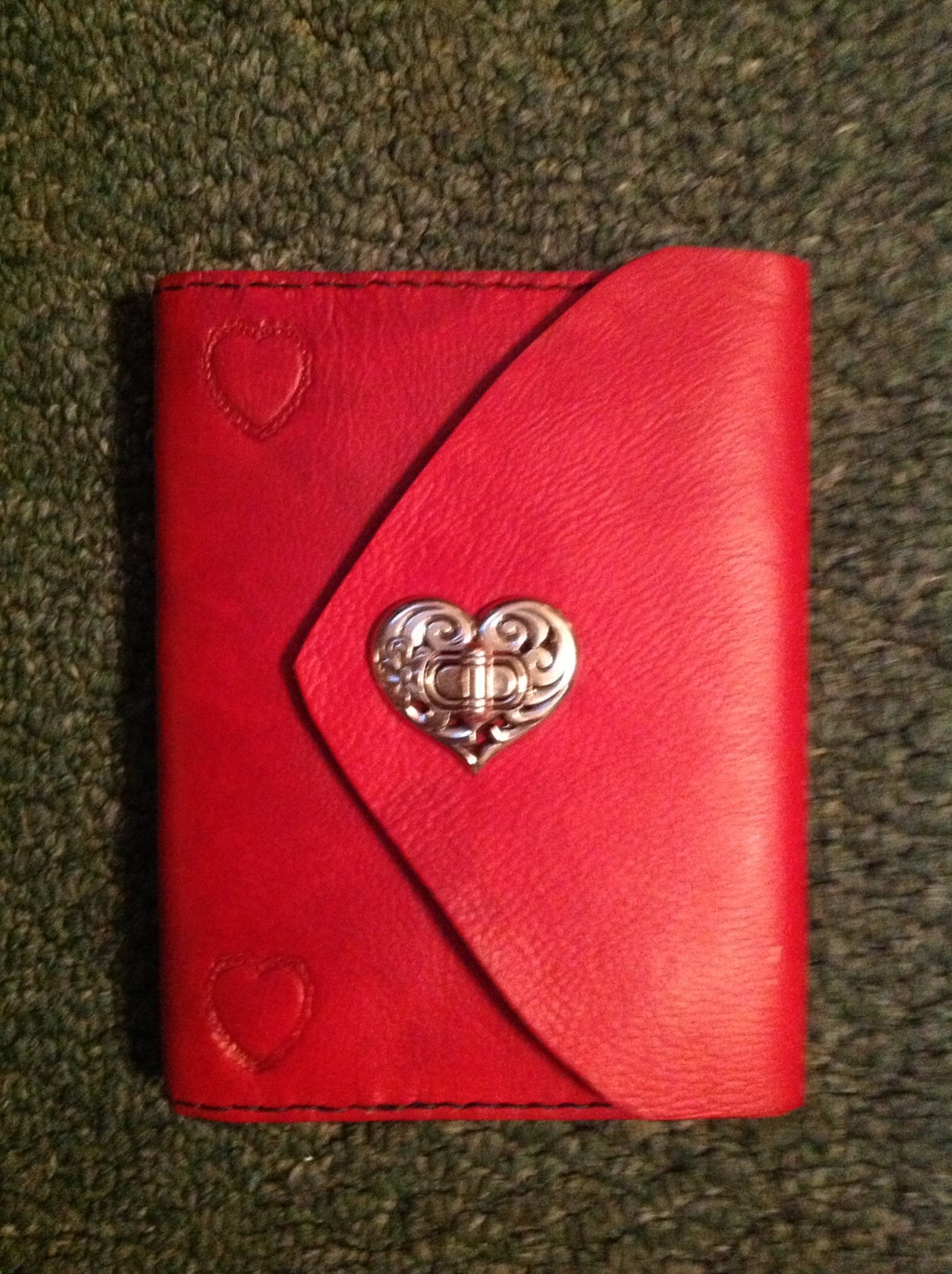 Heart Leather Refillable Journal With Heart Accents - Etsy