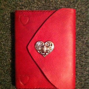 Heart Leather Refillable Journal With Heart Accents - Etsy