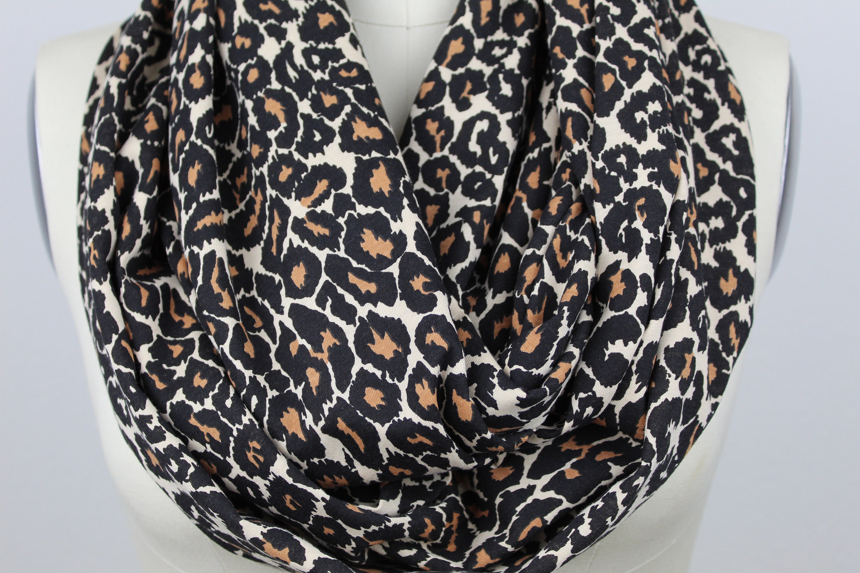 Cute Leopard Infinity Scarf - Etsy