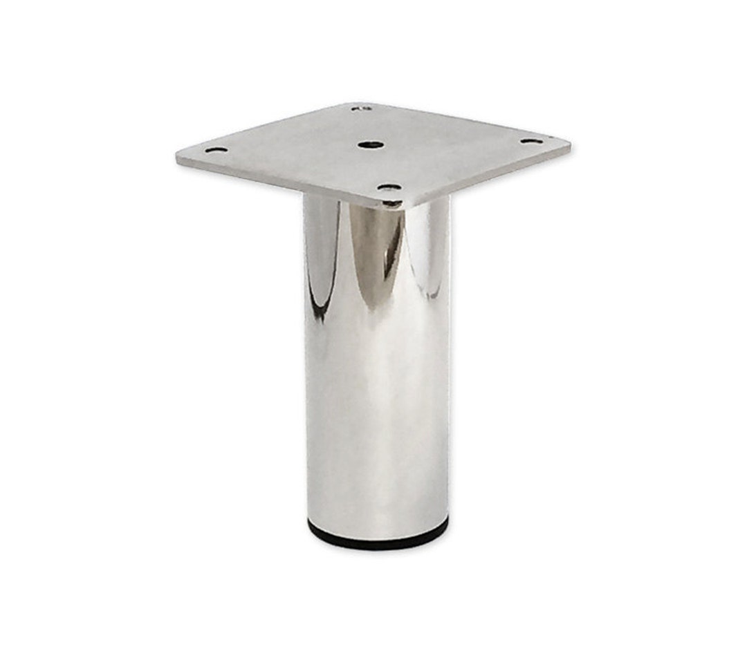 ALICE- Metal Leg, Round Stainless Steel Leg, Metal Leg - Etsy