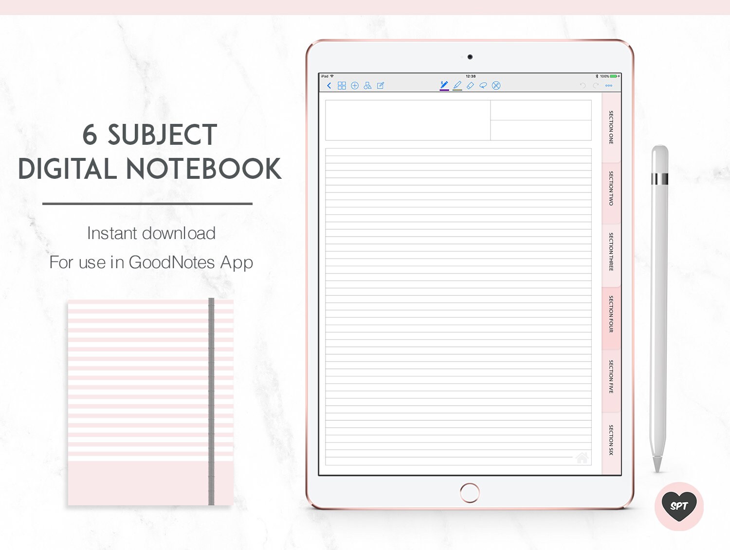 Digital Notebook Goodnotes Goodnotes Notebook Digital Notebook with ...
