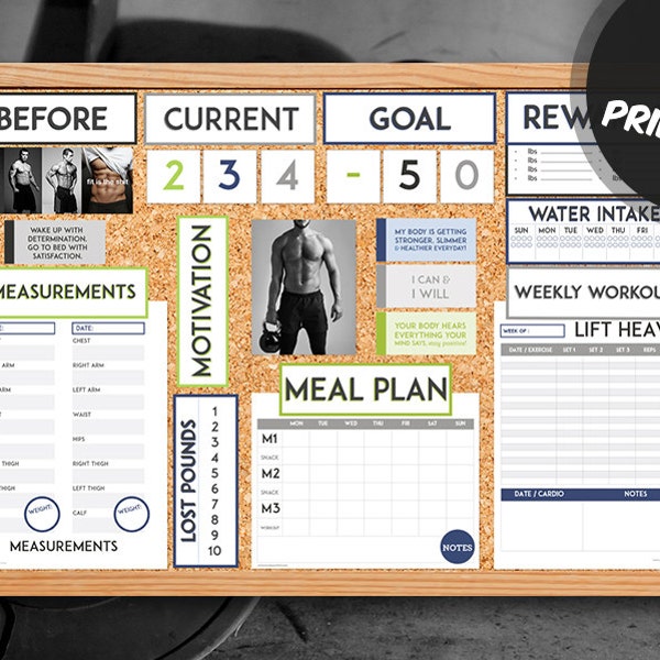 Vision Board Printables for Men - Etsy