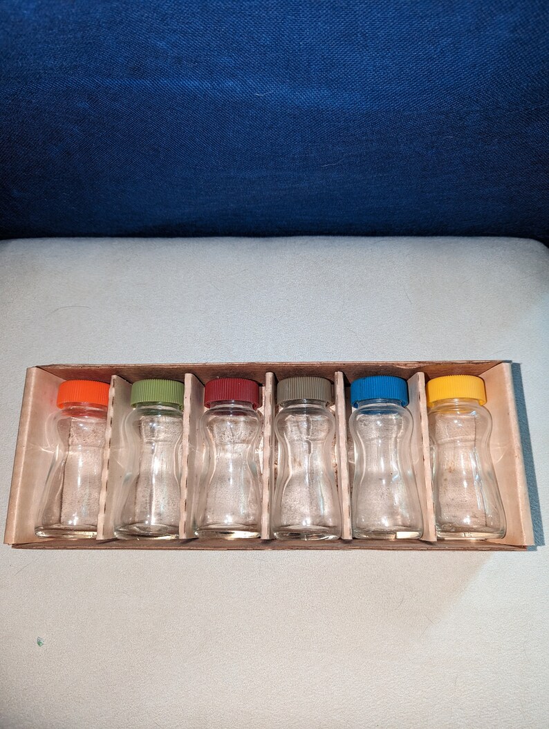 Vintage John Wagner & Sonw Spice Jars W/original Box Set OF 6 - Etsy
