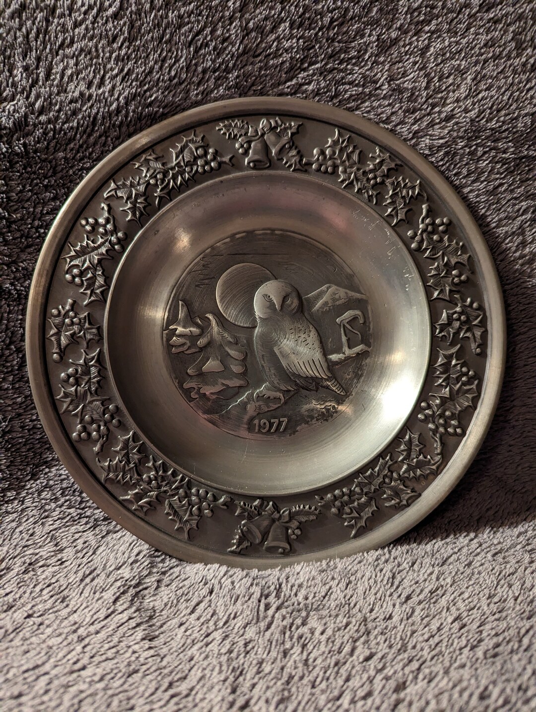 Vintage Rare 1977 Mastad Pewter Norway Christmas Collector Plate - Etsy