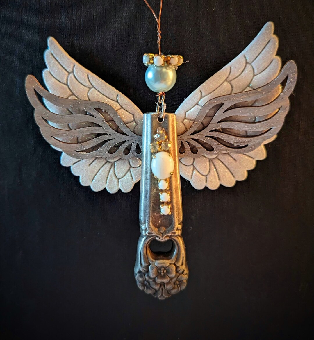 Antique Silverware Angel Ornament-one of Kind-handmade - Etsy