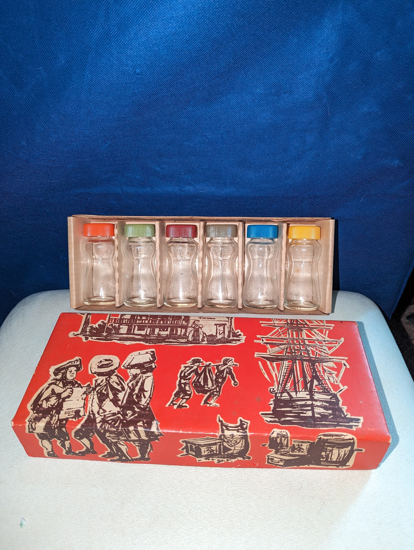 Vintage John Wagner & Sonw Spice Jars W/original Box Set OF 6 - Etsy