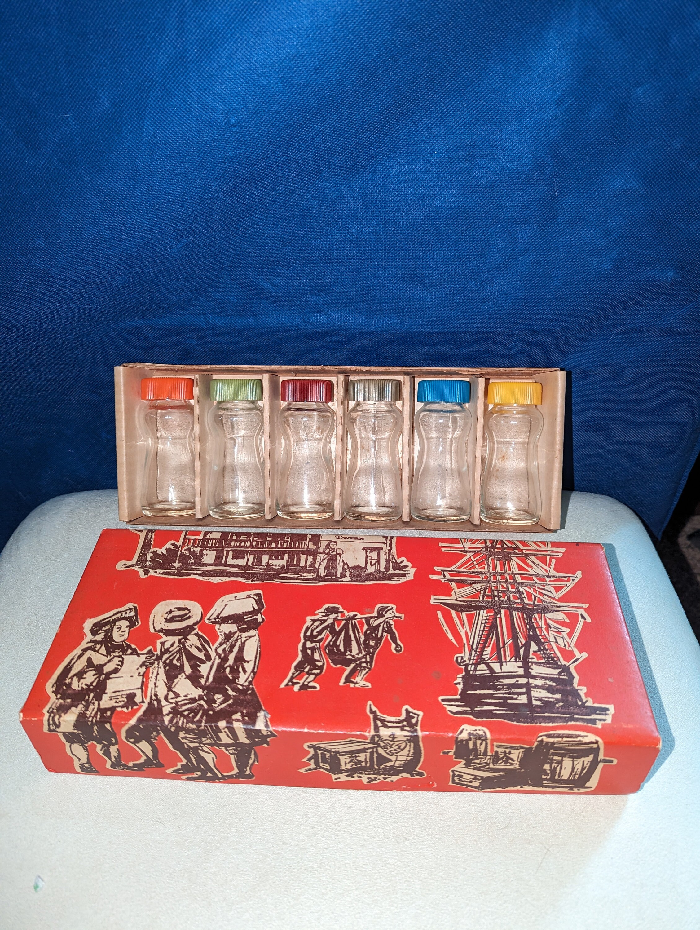 Vintage John Wagner & Sonw Spice Jars W/original Box Set OF 6 - Etsy