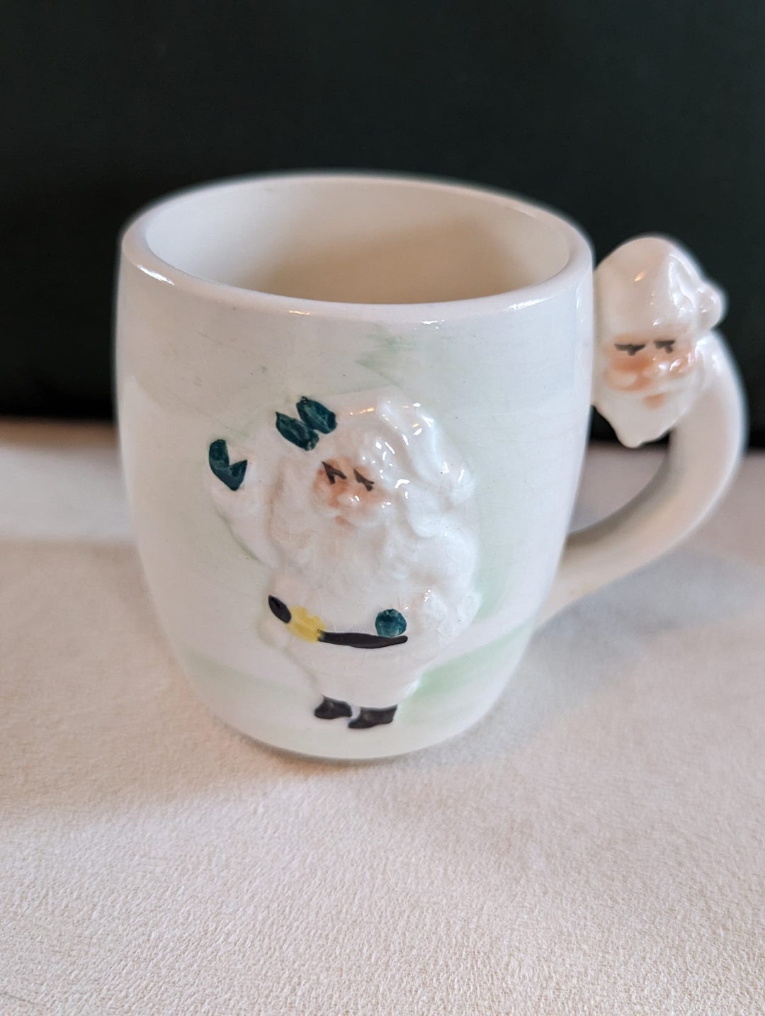 Adorable Lefton Christmas Waving Santa Mug-vintage - Etsy