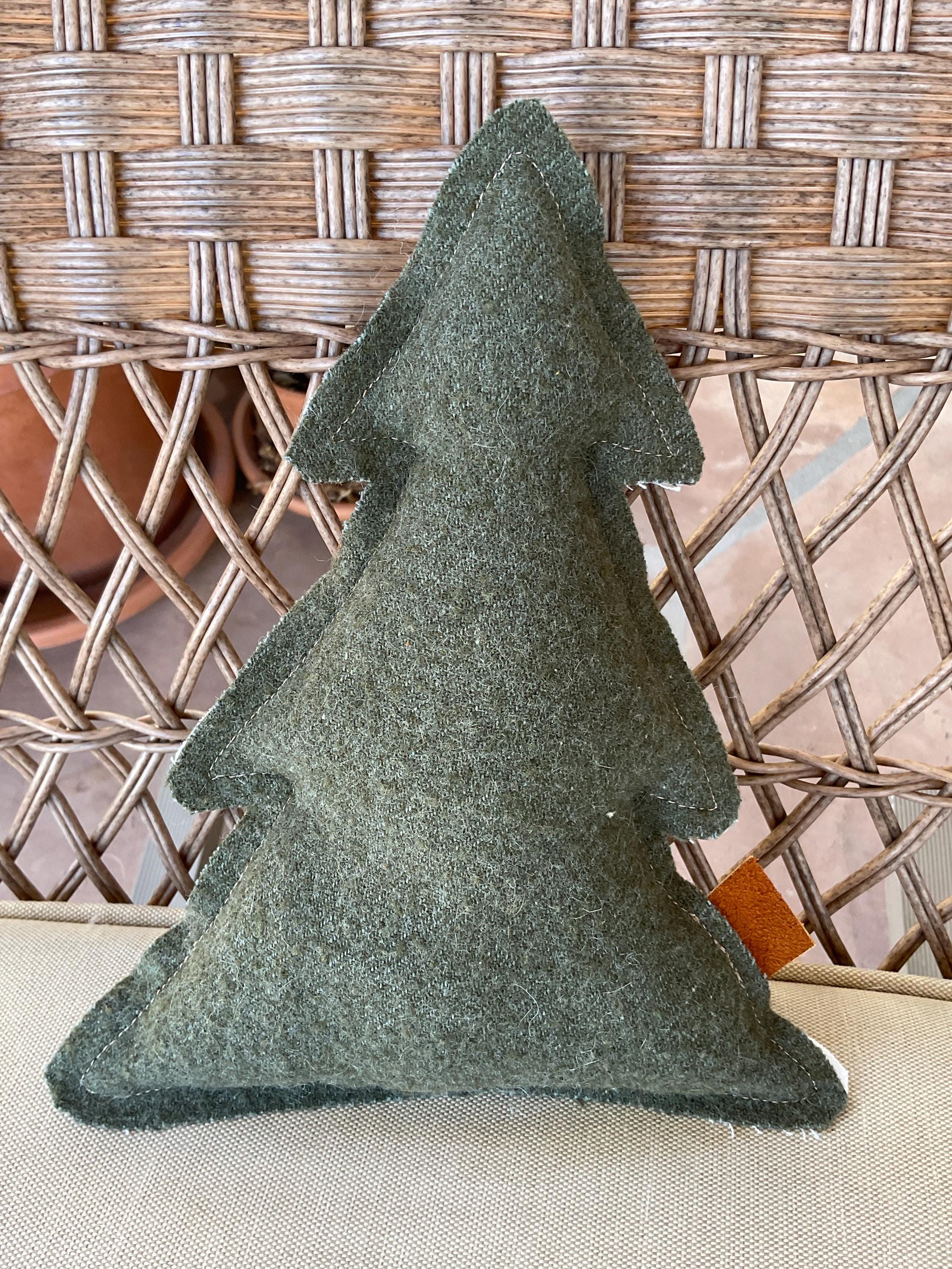 Upcycle United States Vintage Military Uniform Christmas Tree Pillow ...