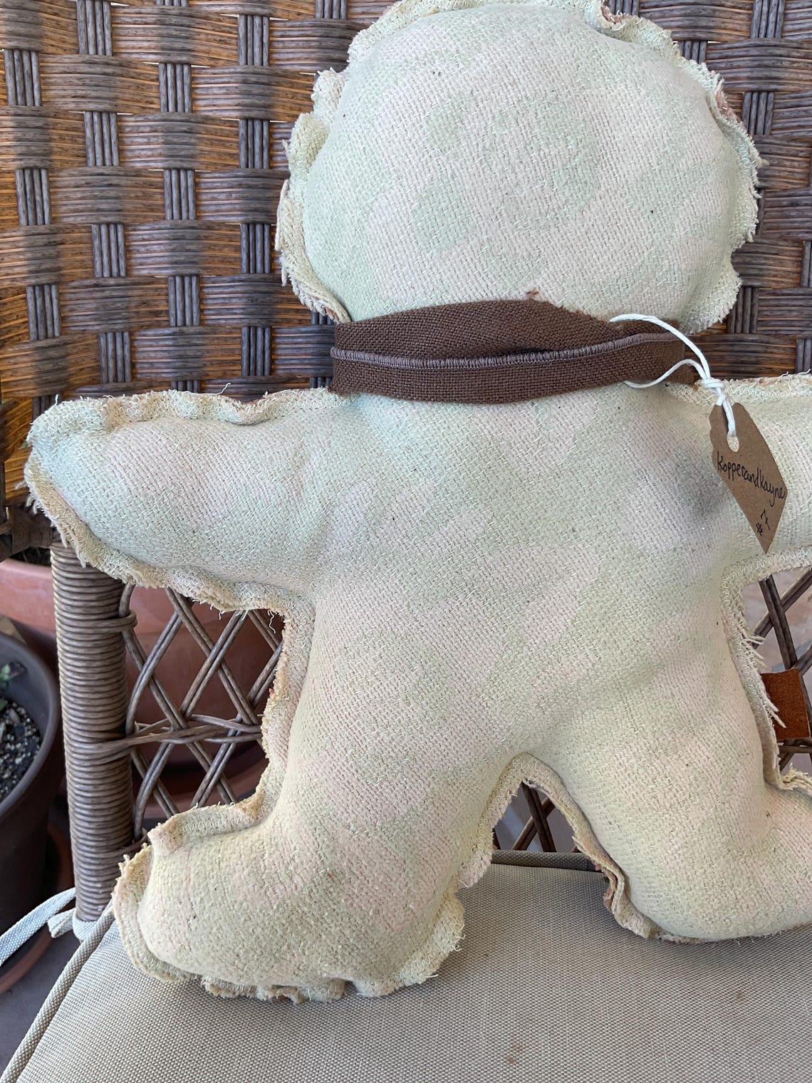 Upcycled Wool Gingerbread Man Pillow: Rustic Christmas Decor (13.5") - Etsy