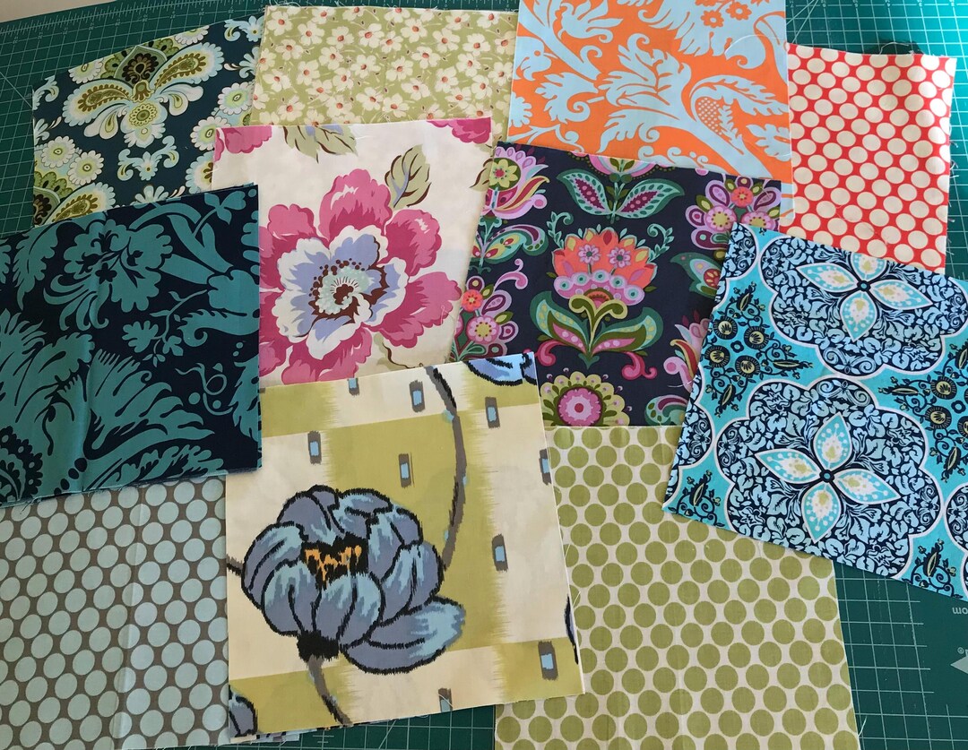 Remnant Fabric Pack, Amy Butler Lotus Belle Daisy Chain Gypsy Caravan ...