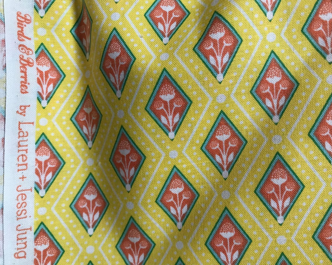 1/2 Yard Birds & Berries Fabric by Lauren + Jessi Jung for Moda, Bright ...