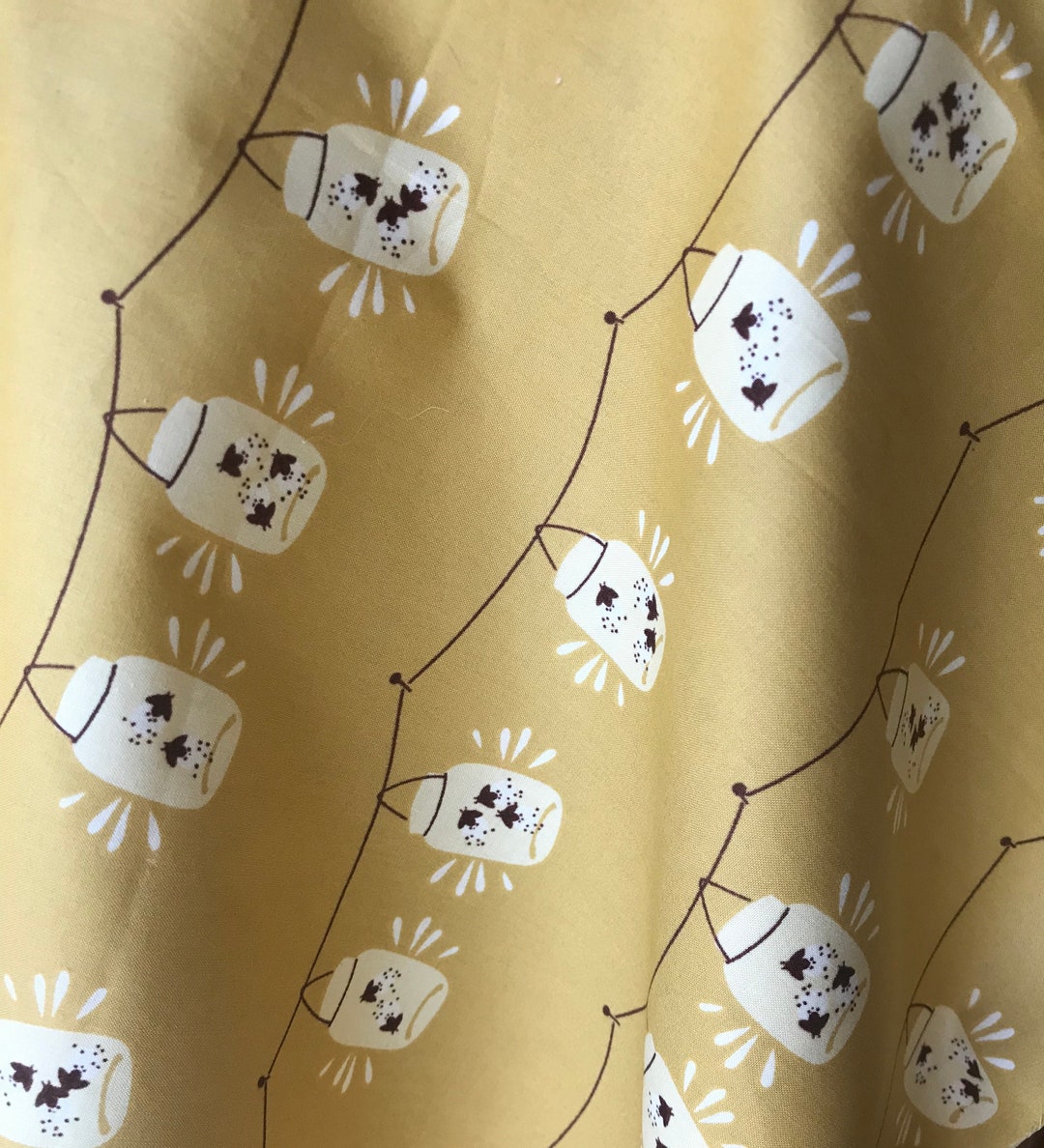 1/2 Yard Fort Firefly Fabric, Birch Organic Cotton Teagan White ...