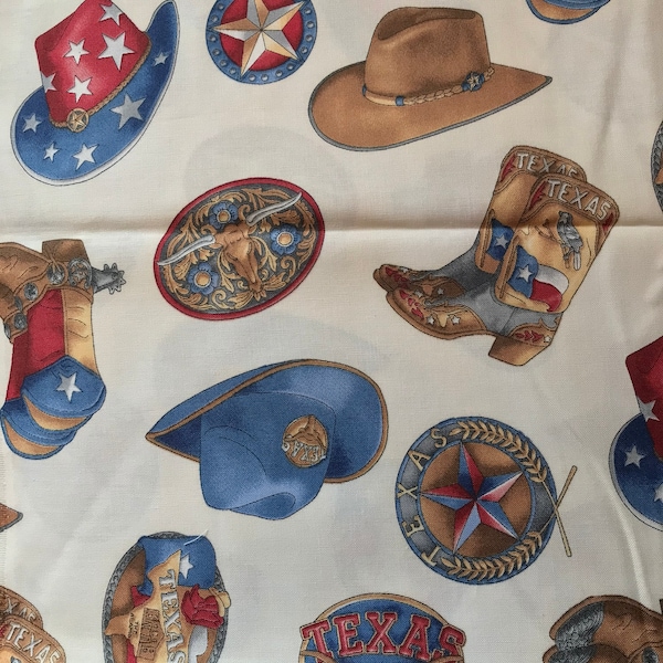 2 Yards of Texas Longhorn Fabric - Etsy