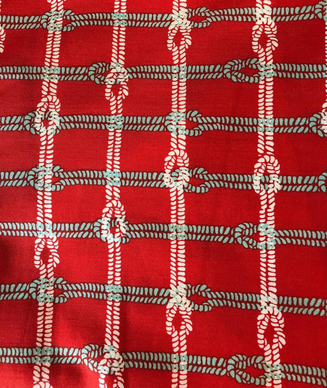 CLEARANCE 1/2 Yard Riley Blake Maritime Modern Knotty Plaid in Red ...