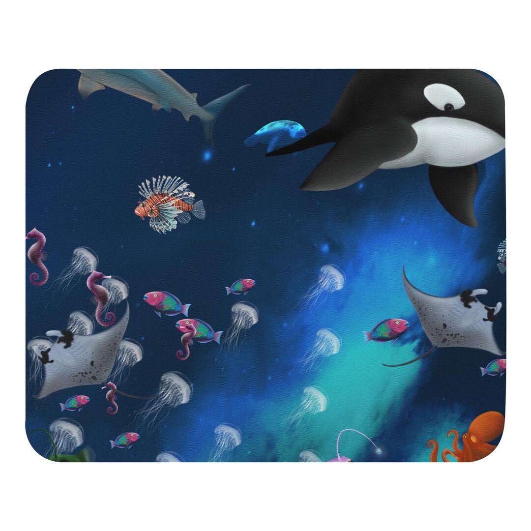 Night Ocean Mouse Pad - Etsy