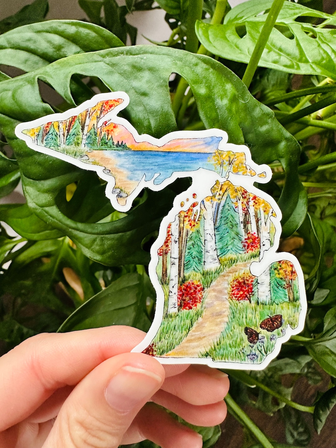 Michigan Vinyl Sticker - Michigan State Decal - Michigan Car Decal ...