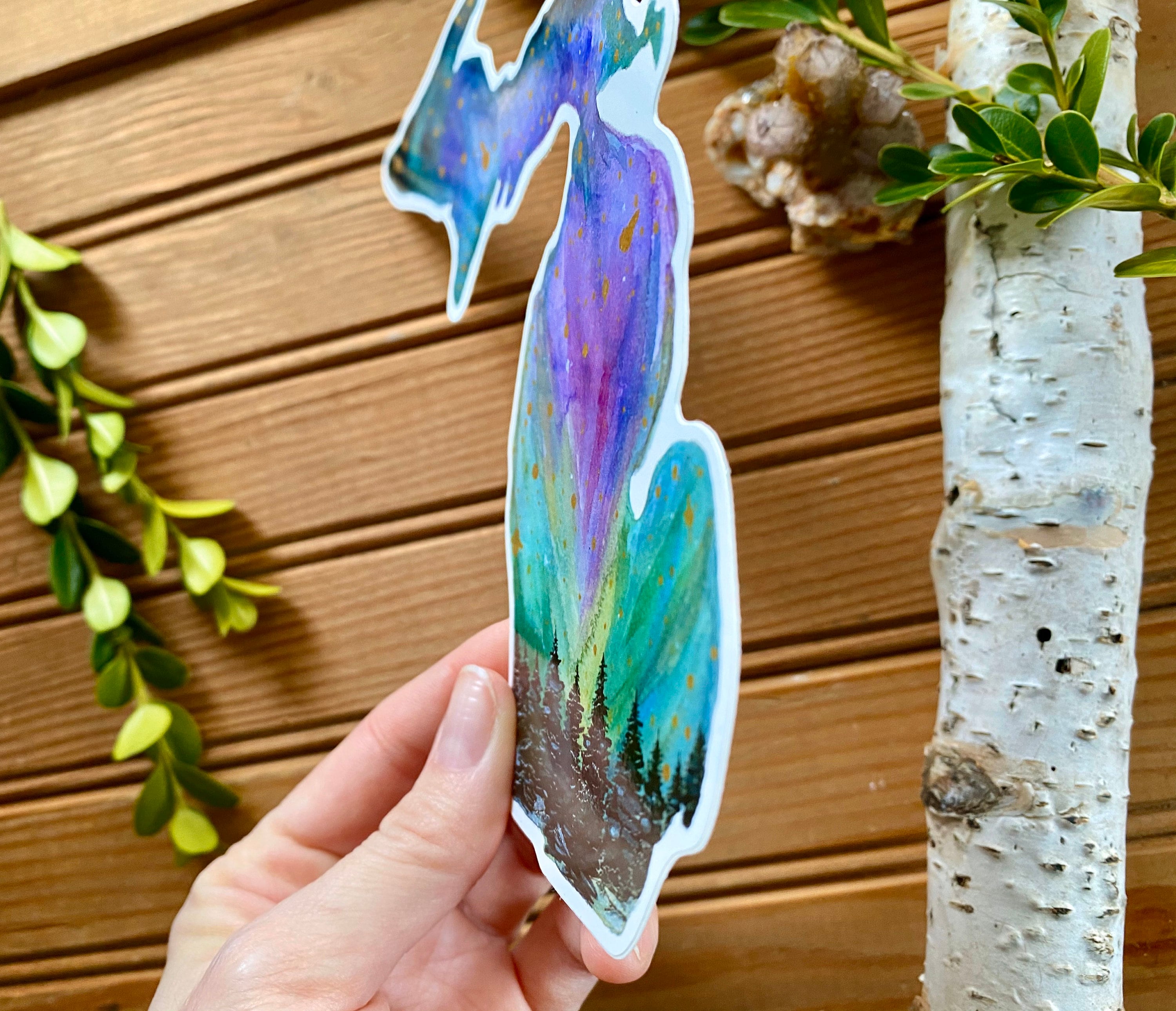 Michigan Vinyl Sticker Michigan State Decal Michigan Car | Etsy