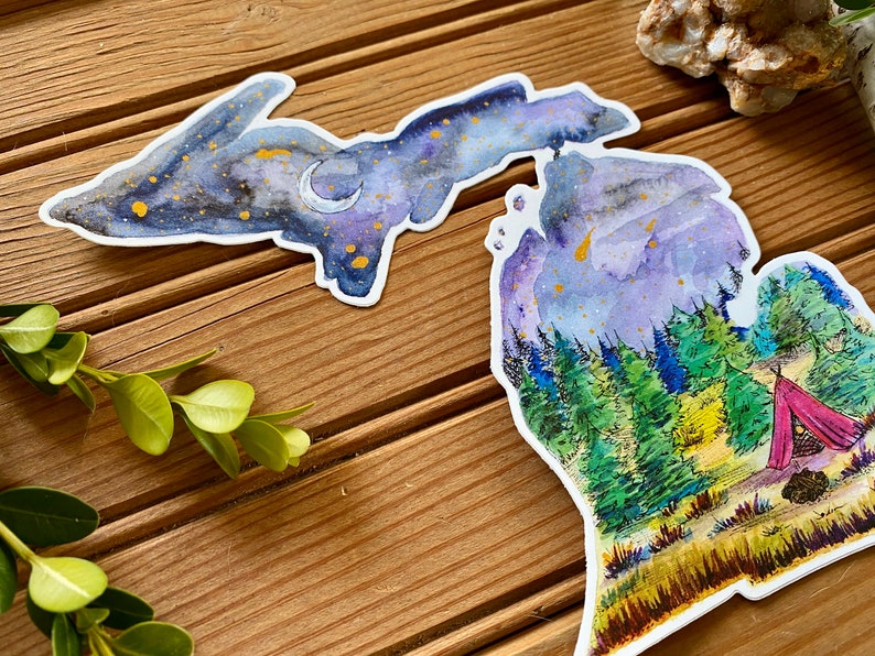 Michigan Vinyl Sticker Michigan State Decal Michigan Car - Etsy