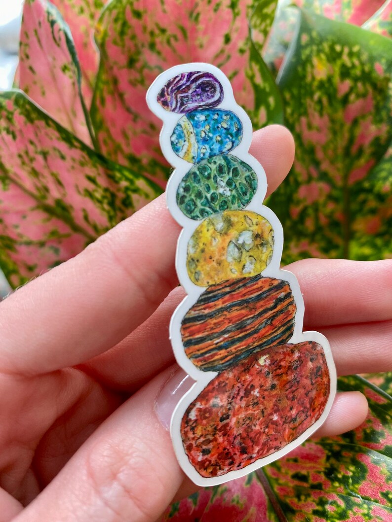 Sticker Decal Michigan Rocks Artwork Island Royale Greenstone | Etsy