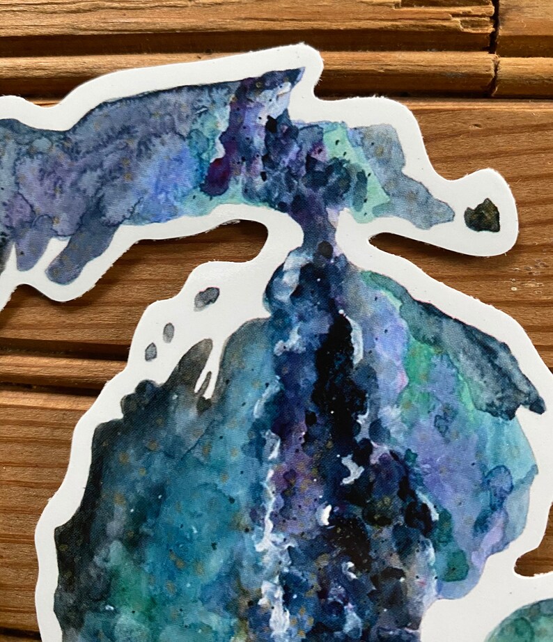 Michigan Vinyl Sticker Michigan State Decal Michigan Car - Etsy