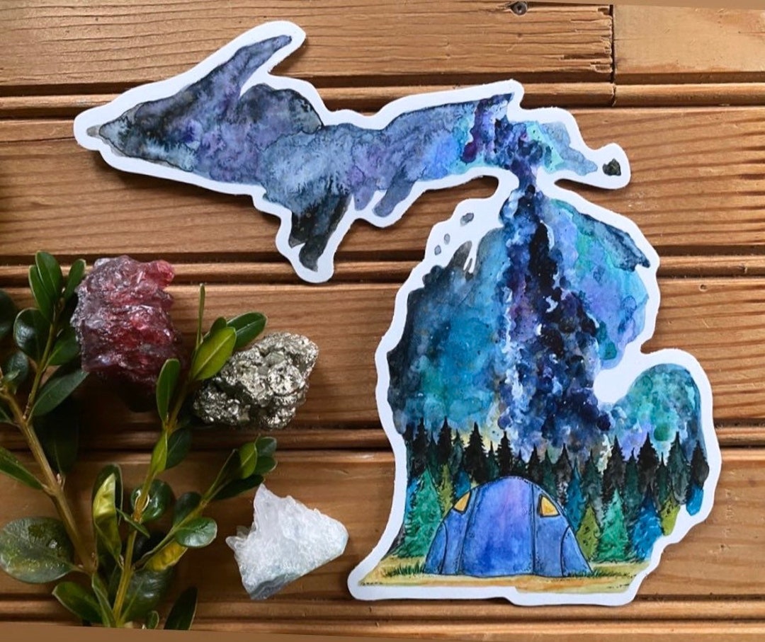 Michigan Vinyl Sticker - Michigan State Decal - Michigan Car Decal ...