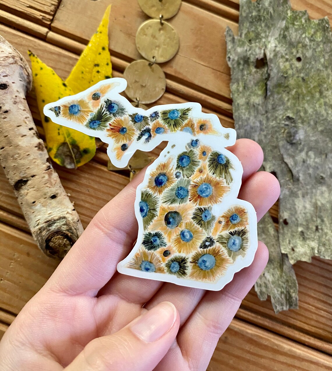 Michigan Vinyl Sticker Michigan State Decal Michigan Car - Etsy