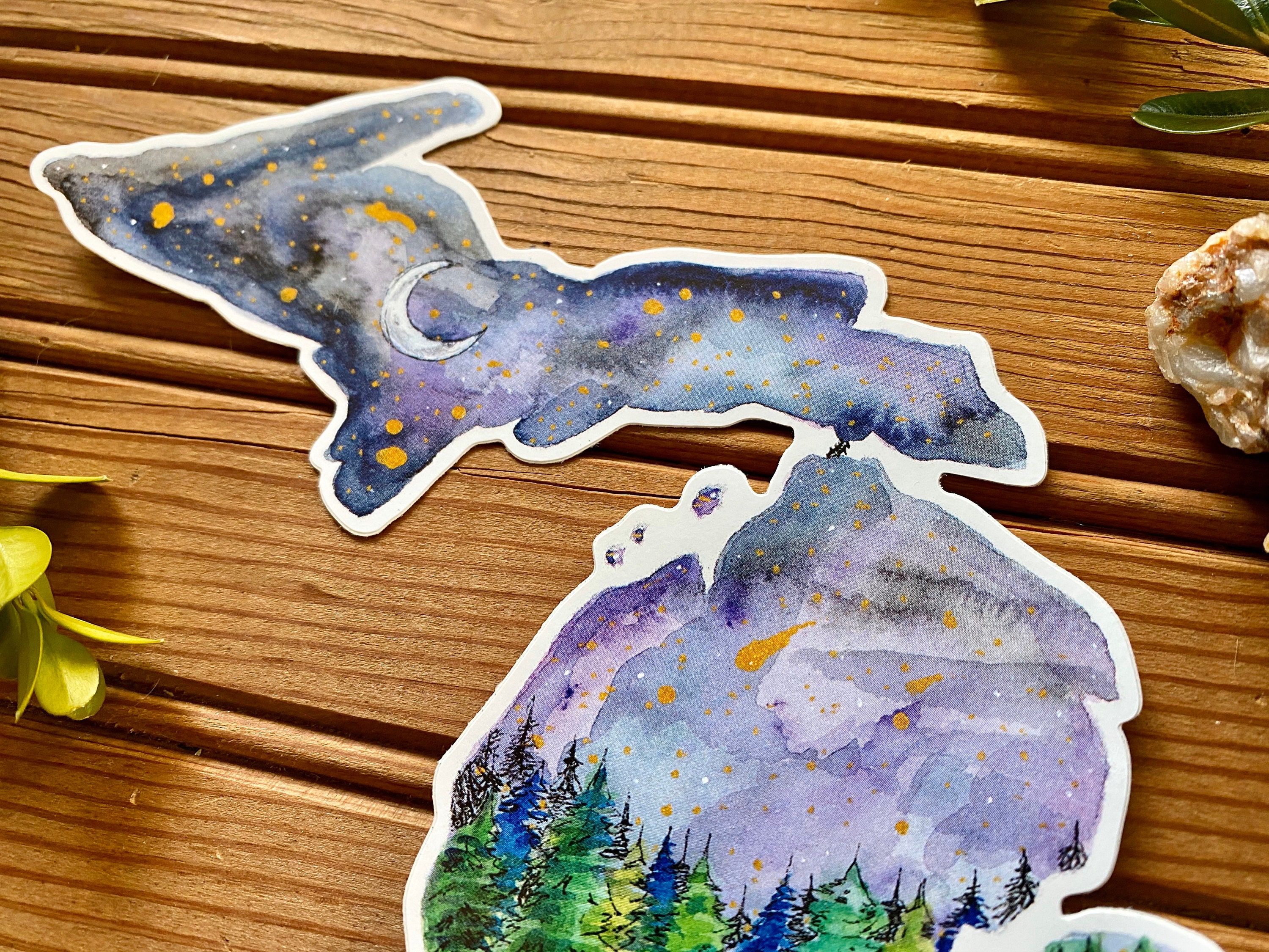 Michigan Vinyl Sticker Michigan State Decal Michigan Car | Etsy