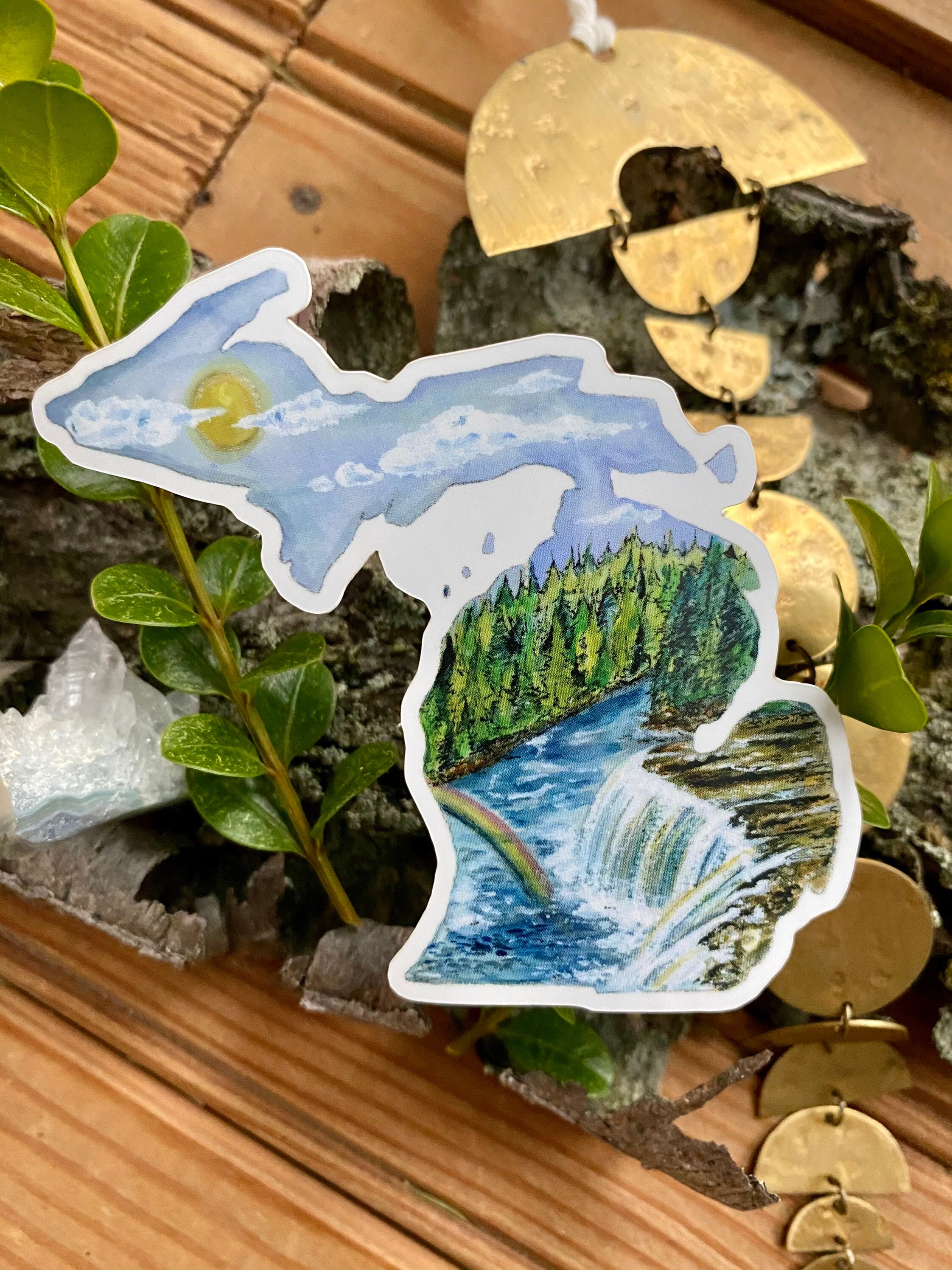 Michigan Vinyl Sticker Michigan State Decal Michigan Car | Etsy