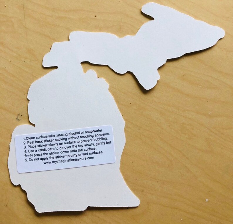 Michigan Vinyl Sticker Michigan State Decal Michigan Car - Etsy