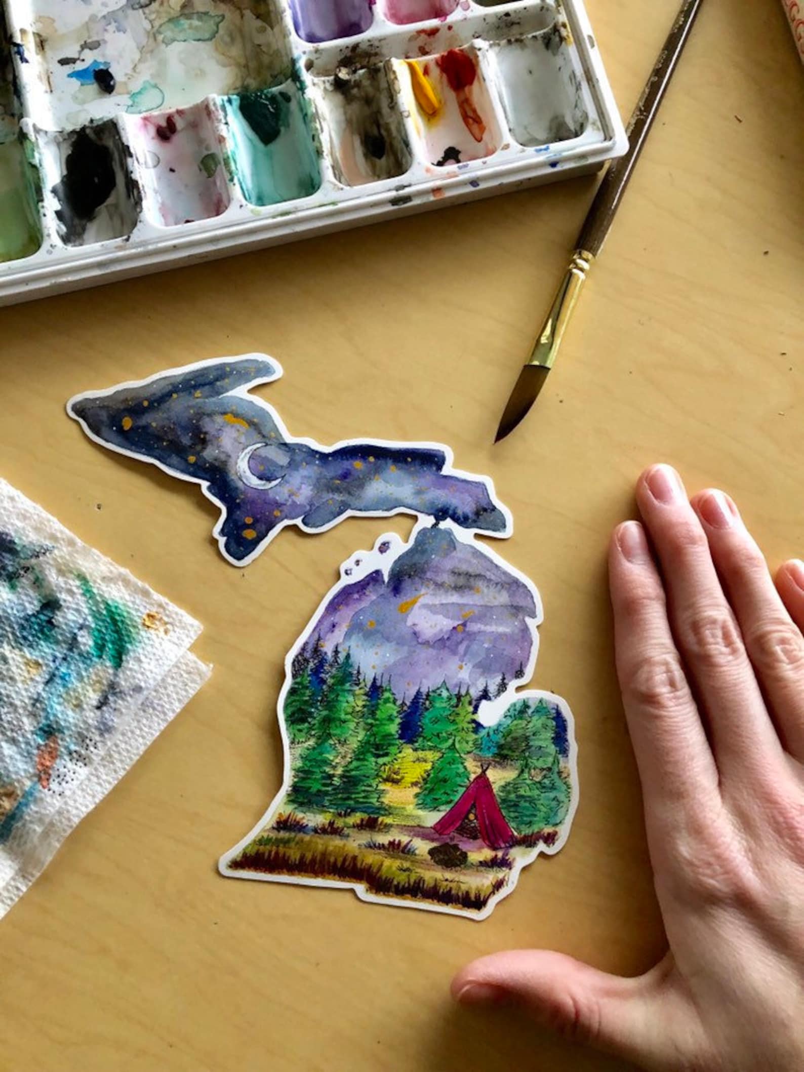 Michigan Vinyl Sticker Michigan State Decal Michigan Car | Etsy