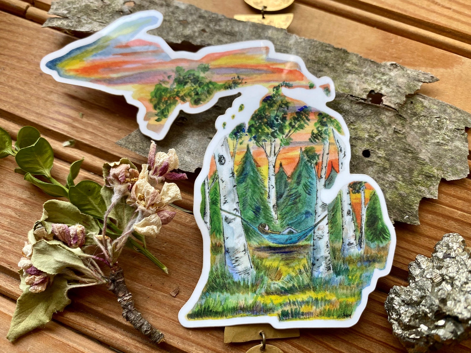 Michigan Vinyl Sticker Michigan State Decal Michigan Car - Etsy