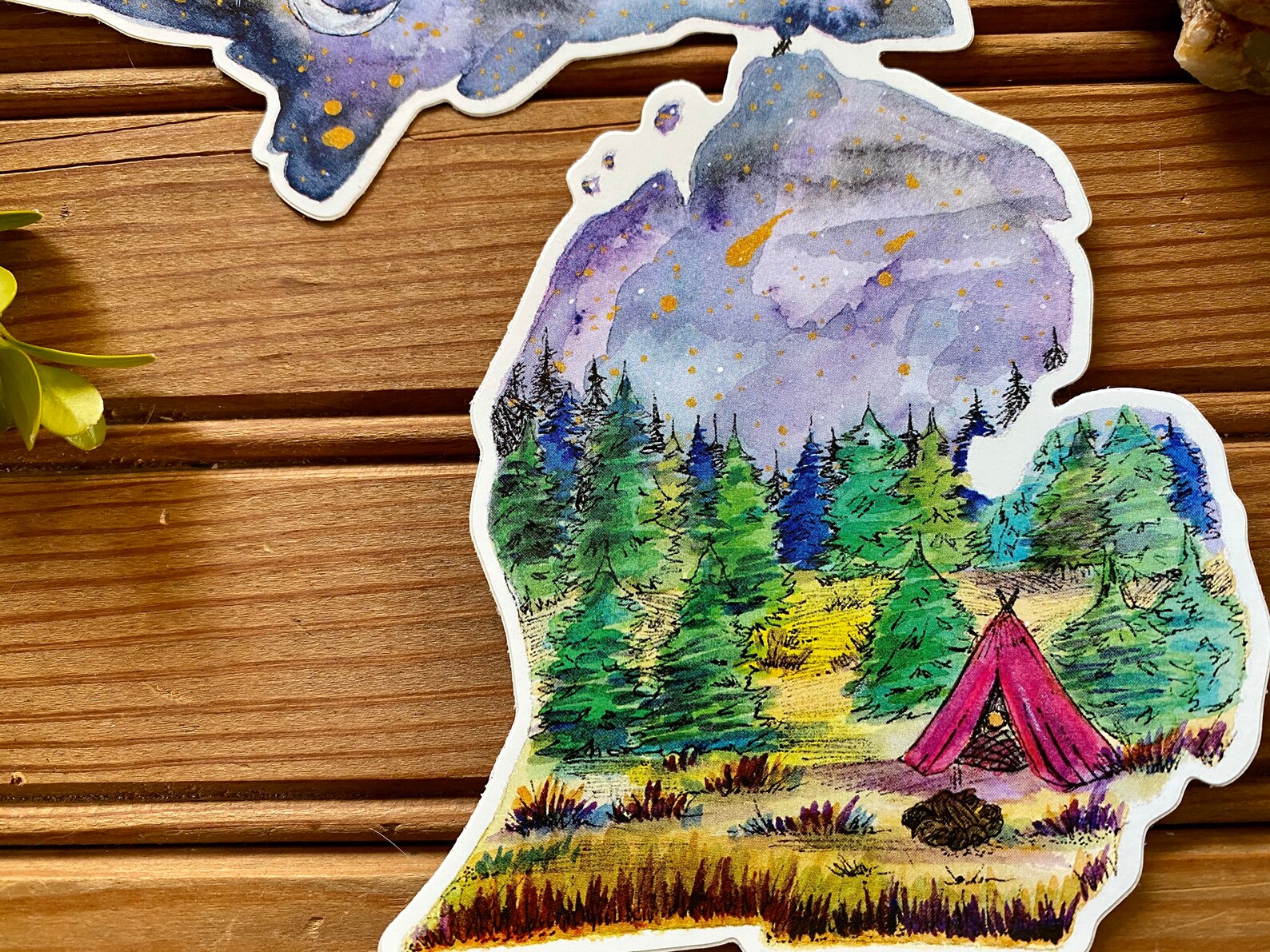 Michigan Vinyl Sticker Michigan State Decal Michigan Car - Etsy