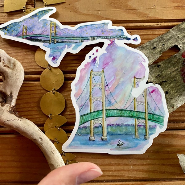 Mackinaw Bridge Stickers - Etsy