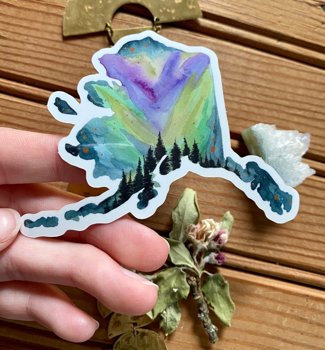 Alaska Vinyl Sticker Alaska State Decal Alaska Car Decal - Etsy