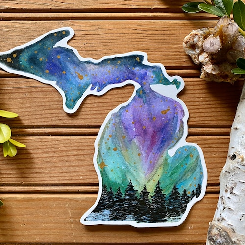 Michigan State Vinyl Sticker Decal Waterproof - Etsy
