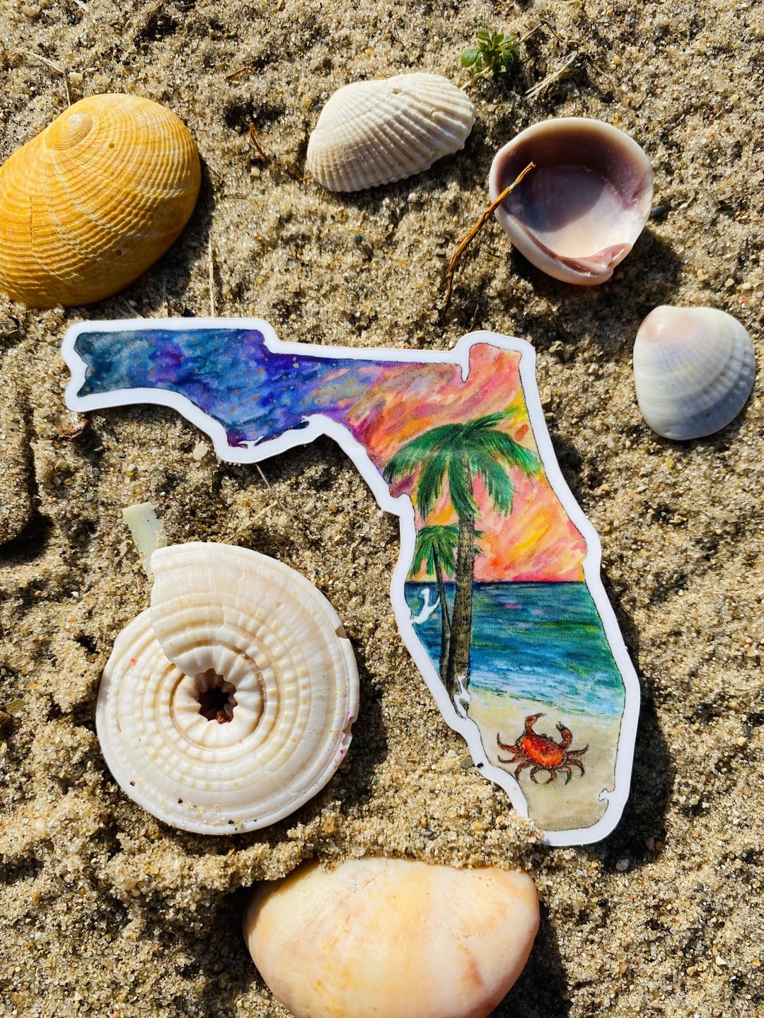 Flordia Vinyl Sticker FLORDIA State Decal FL Car Decal Home State ...