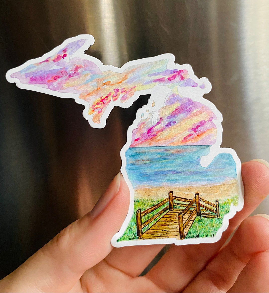 Michigan Magnet - Michigan State Magnet - Michigan Car Magnet - Home ...