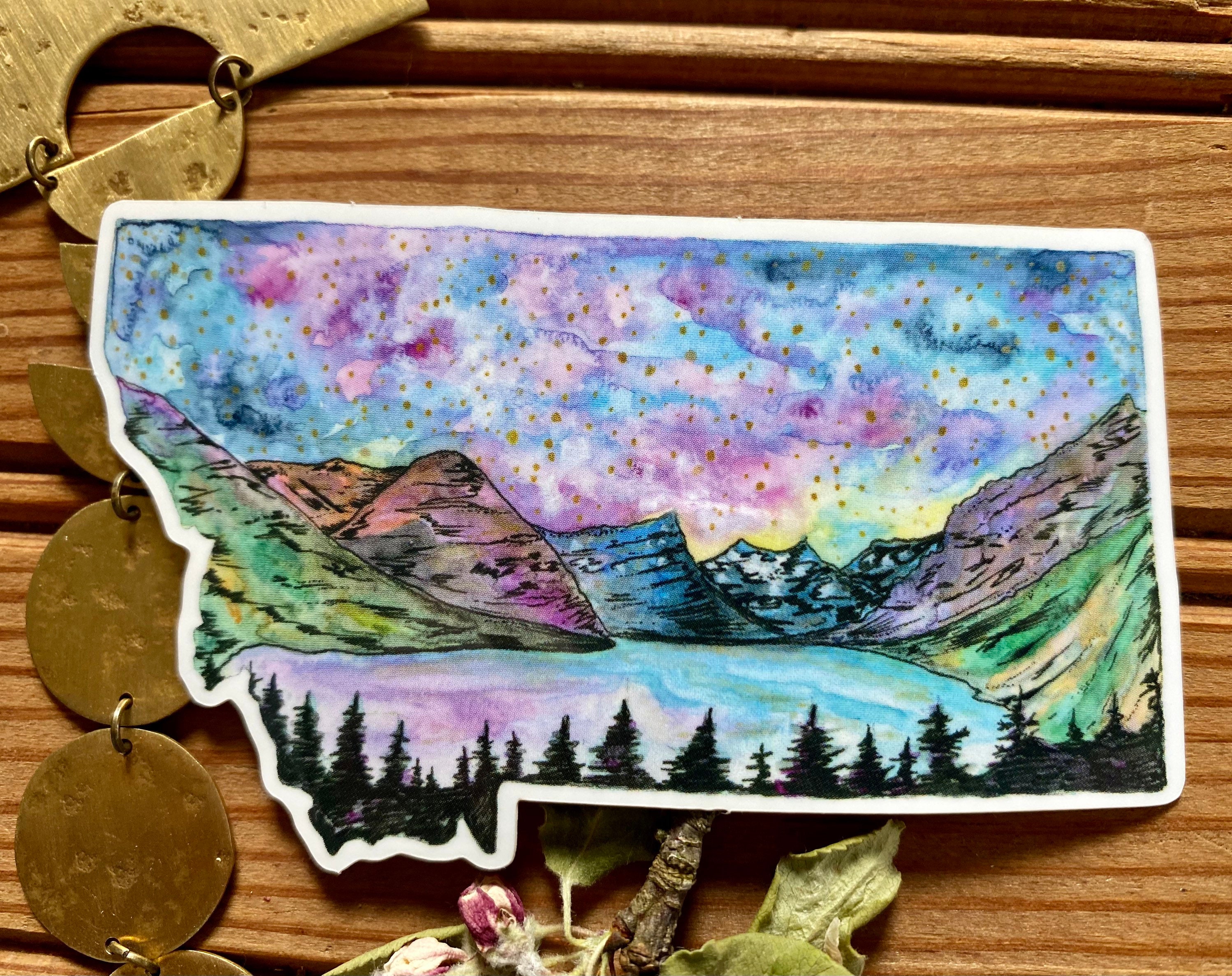 Montana Vinyl Sticker Montana State Decal Montana Car | Etsy