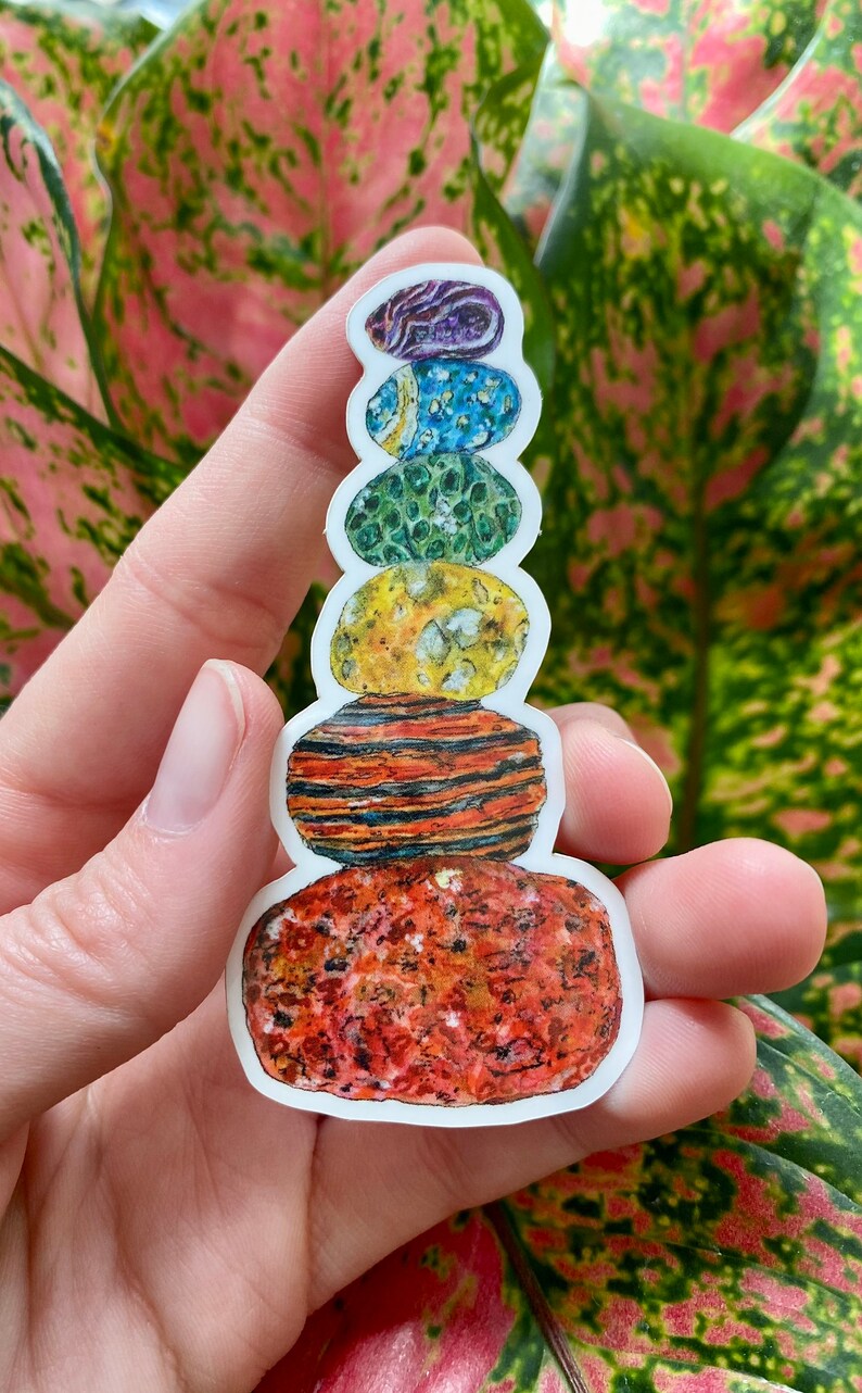 Sticker Decal Michigan Rocks Artwork Island Royale Greenstone | Etsy