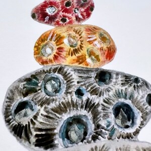 Michigan Rocks Fine Art Illustration Print Petoskey Stone Colorful ...