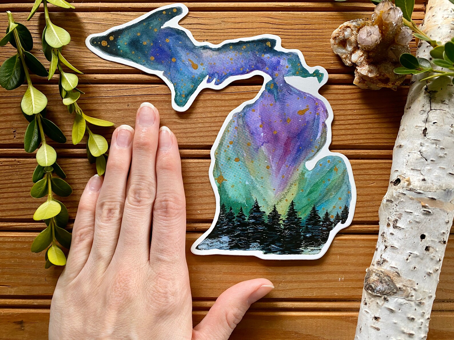 Michigan Vinyl Sticker Michigan State Decal Michigan Car - Etsy