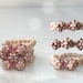Tiny Flower Ring Beading Tutorials and Patterns, Stacking Rings, Stackable Rings Beading ...