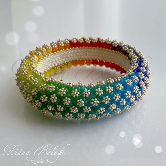 Beaded bangle bracelet store