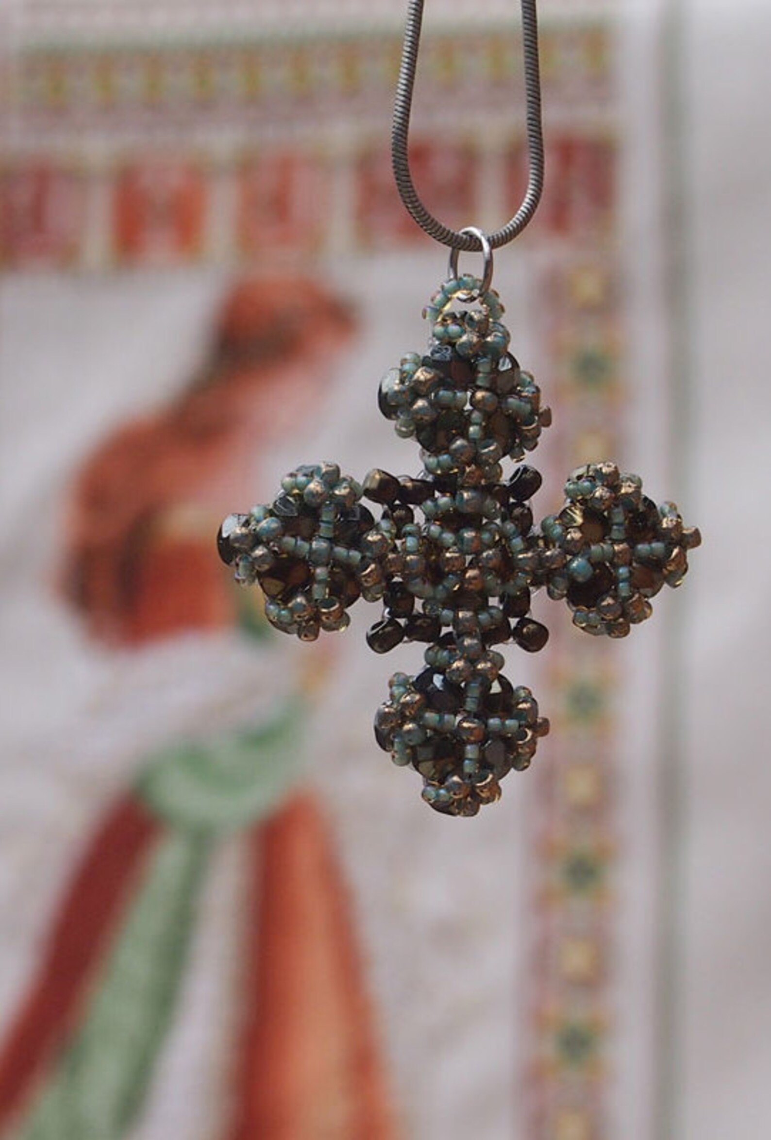 Photo Tutorial Renaissance Cross Pendant Vintage Style - Etsy