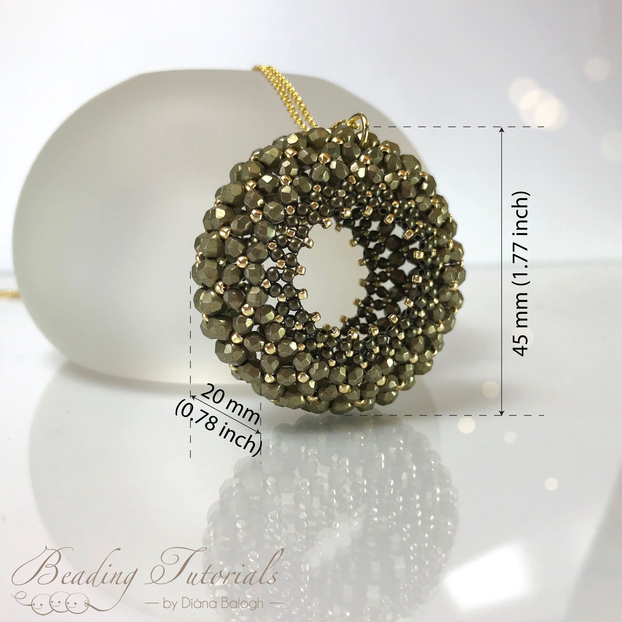 Beading Tutorial and Pattern, Infinity Lace Pendant Beading Tutorial ...