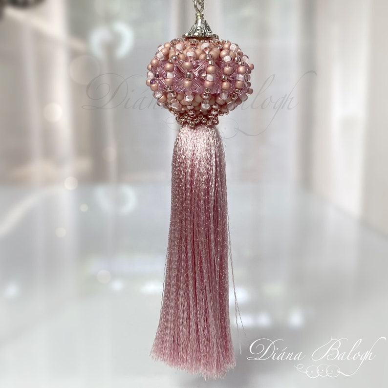 Beading Pattern Tassel Beaded Bead Beaded Tassel Tutorial - Etsy